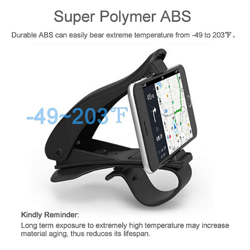 Universal Cradle GPS Holder HUD Car Dashboard Cell... – Grandado