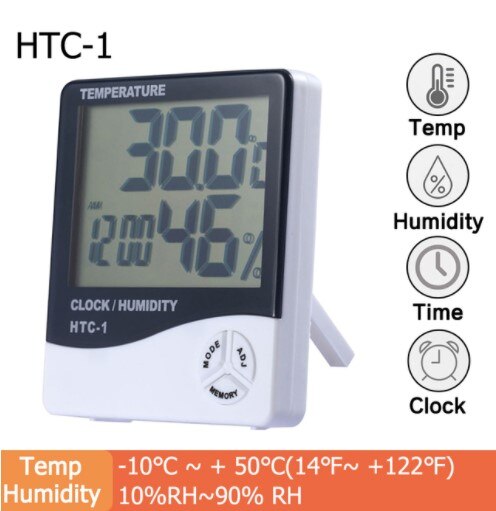 HTC-1 LCD Electronic Digital Temperature Humidity ... – Vicedeal
