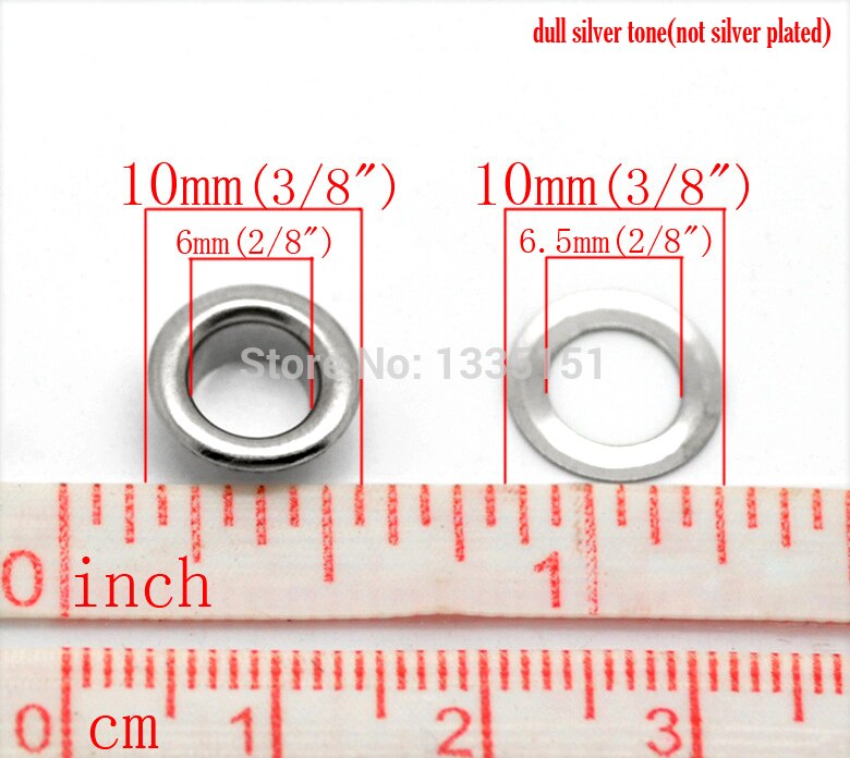 -300 Sets Silver Tone Shoe Shoelace Eyelets 10mmx4... – Grandado