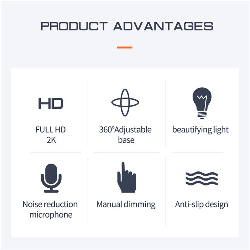 Autofocus HD Webcam 1080P 2K USB 5Million pixels W... – Grandado