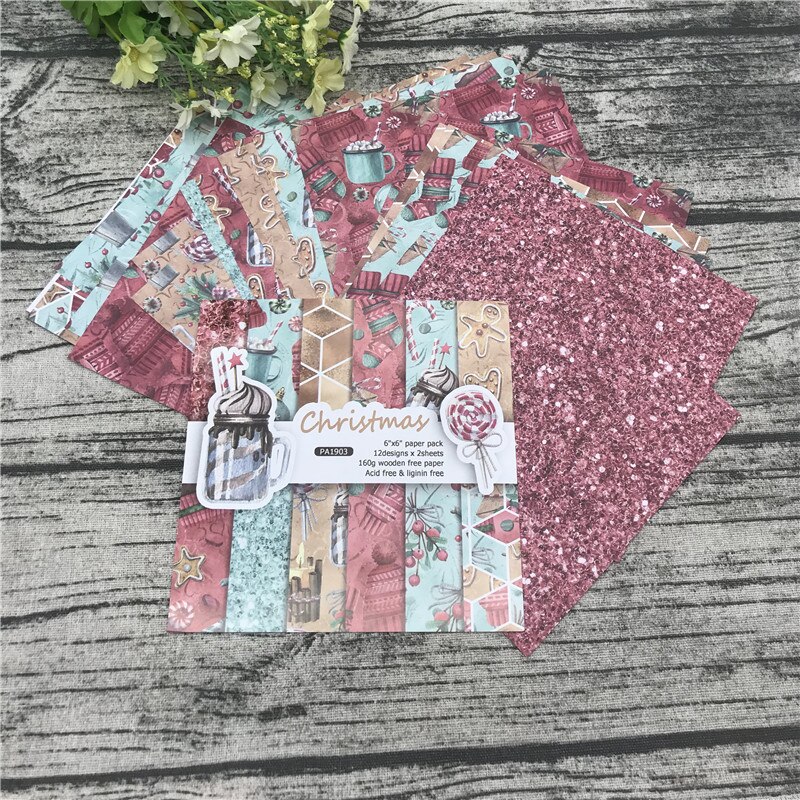 24 sheets 6"X6"the Christmas Pattern Scr... – Grandado