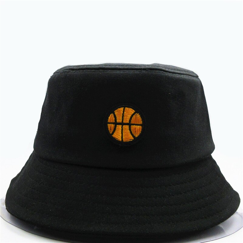 Basketball Embroidery Cotton Bucket Hat Fisherman ... – Vicedeal