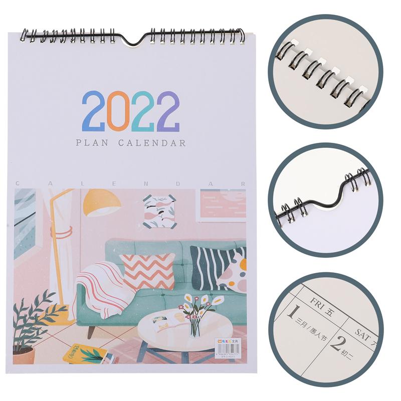 1Pc Wall-Mounted 2022 Calendar Monthly Calendar Pl... – Grandado 1Pc Wall-Mounted 2022 Calendar Monthly Calendar Pl... – Grandado