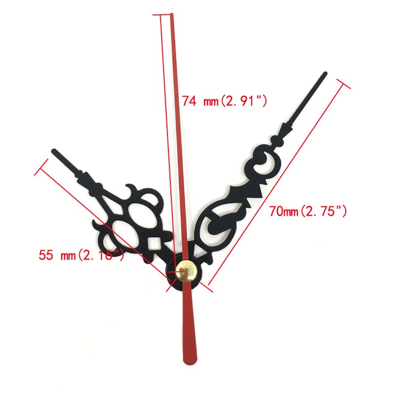 5 sæt urnål korte visere quartz urværk til urmekan... – Grandado