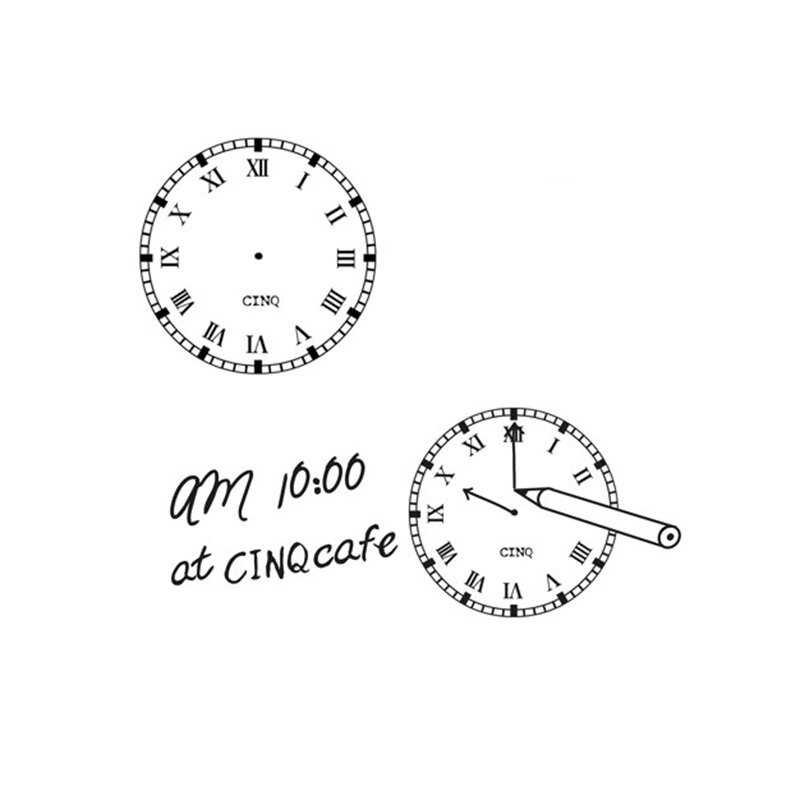 madifier 1 X mini vintage clock stamp DIY wooden r... – Grandado