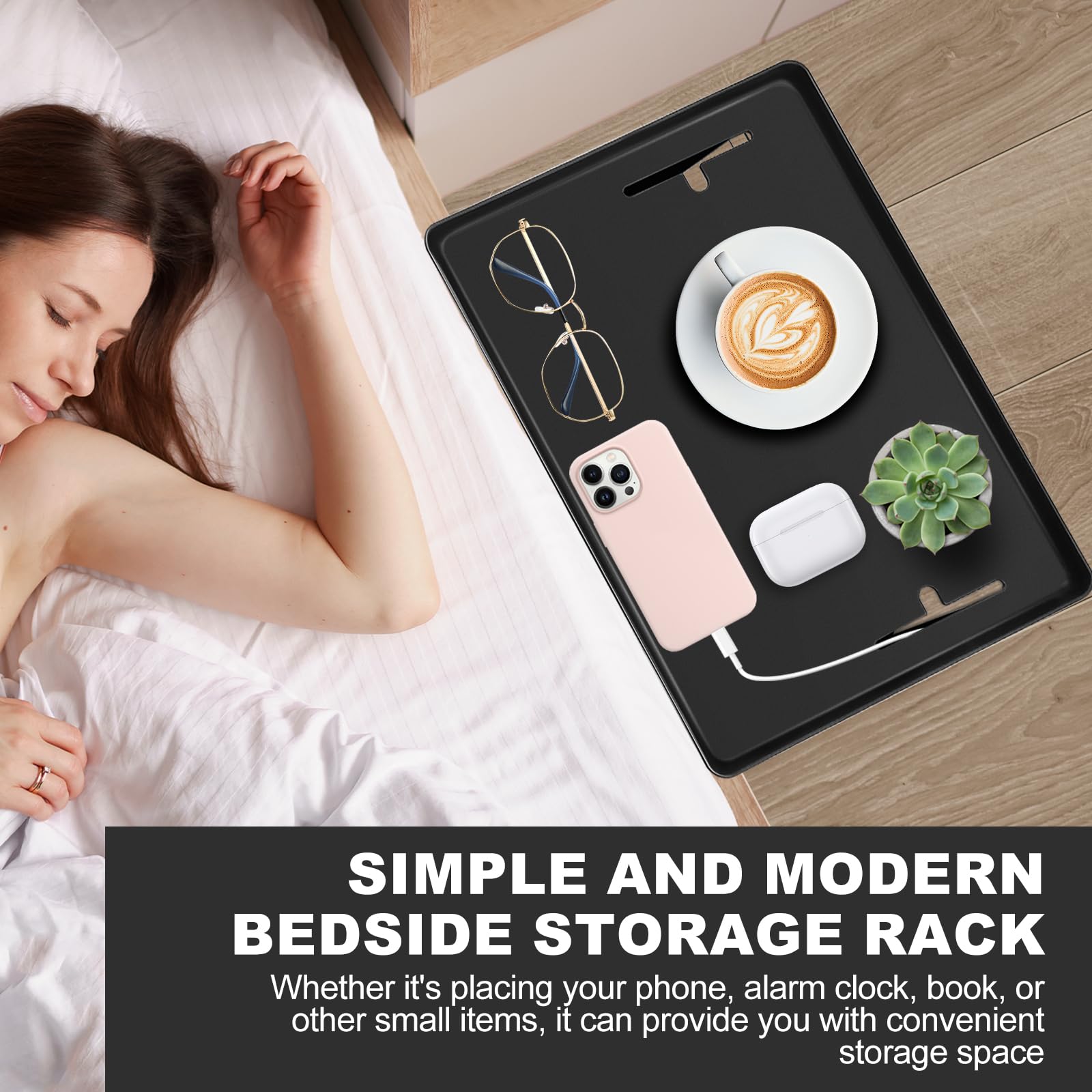 Bedside Storage Clip On Nightstand Tray ABS Bunk B... – Vicedeal