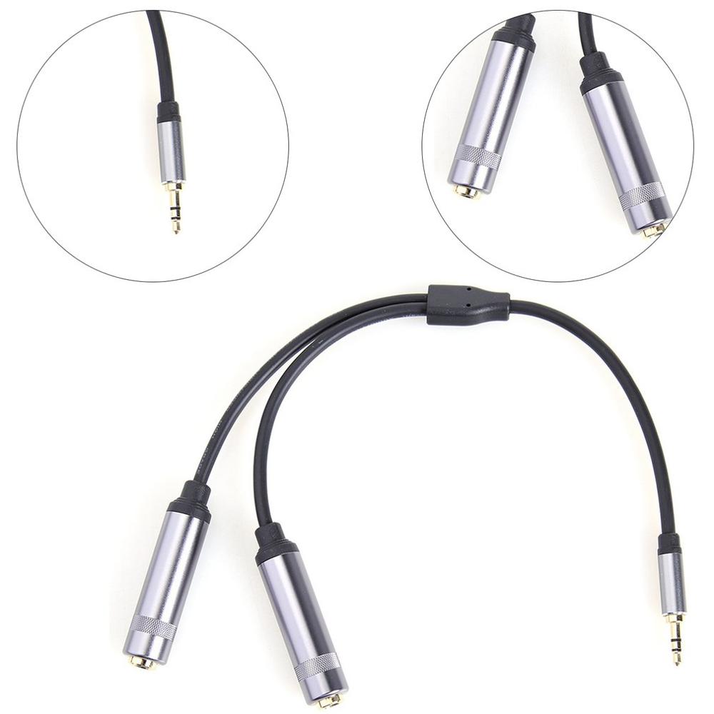 3.5mm Male Stereo To Dual 6.5mm Female Audio Cable... – Vicedeal
