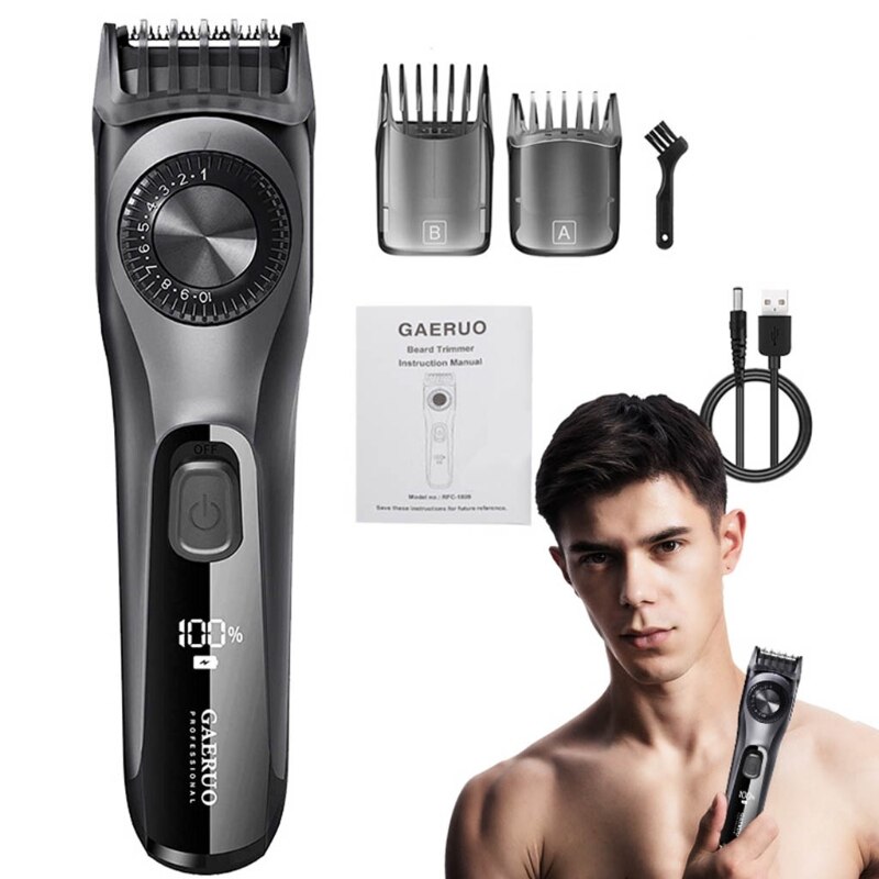 Adjustable Beard Trimmer for Men, Mens Stubble and... – Grandado