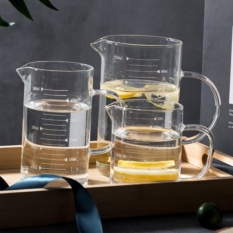 Household heat-resistant glass measuring cup with ... – Vicedeal