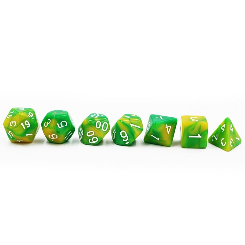 7pcs/set Acrylic Dice Set Different Shapes Digital... – Grandado