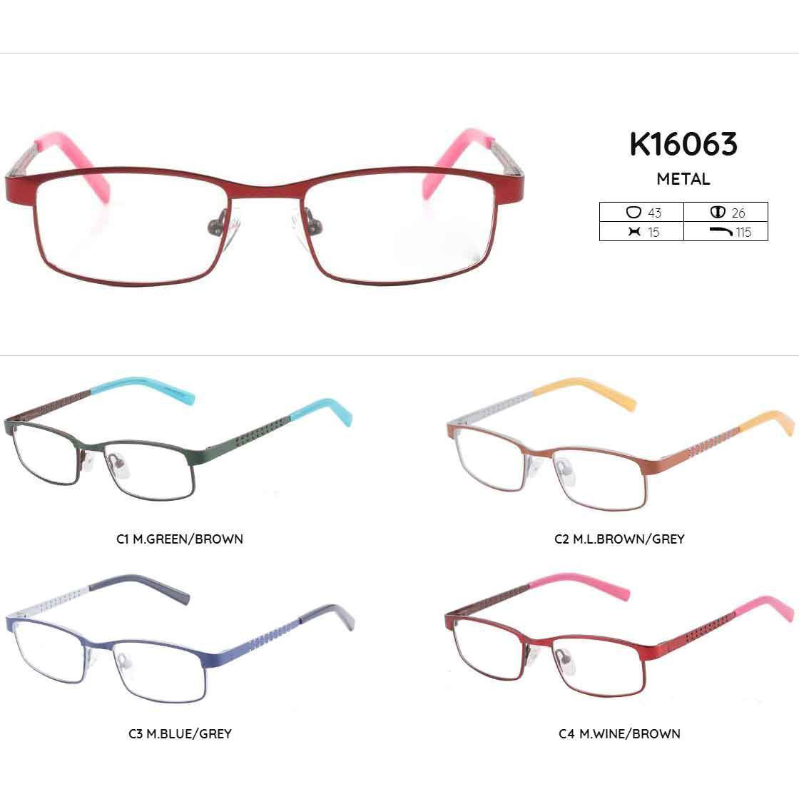 Kirka Child Glasses Frame Metal Eyeglasses Small K... – Grandado