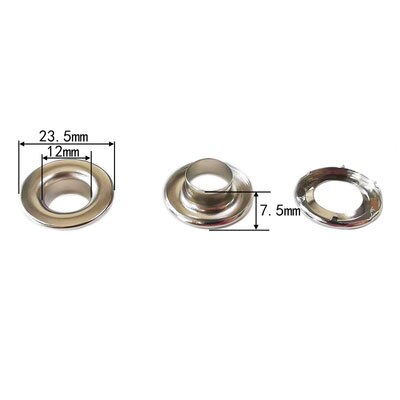 10sets 304 Stainless SteeL Silver Grommet Eyelets ... – Grandado
