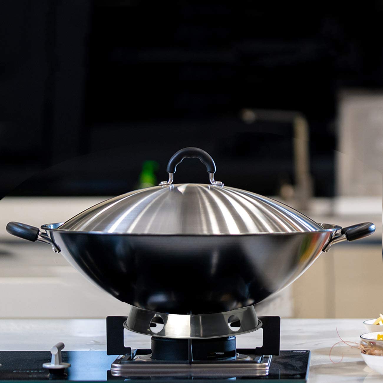 Universele Wok Pan Ondersteuning Rack Stand Wok Ri... – Grandado