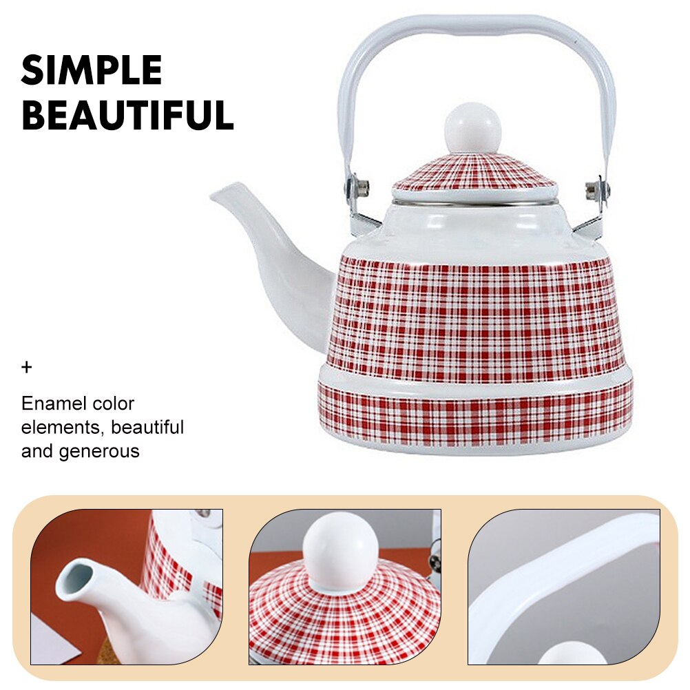 Enamel Tea Pot Thickened Tea Kettle Practical Teap... – Vicedeal
