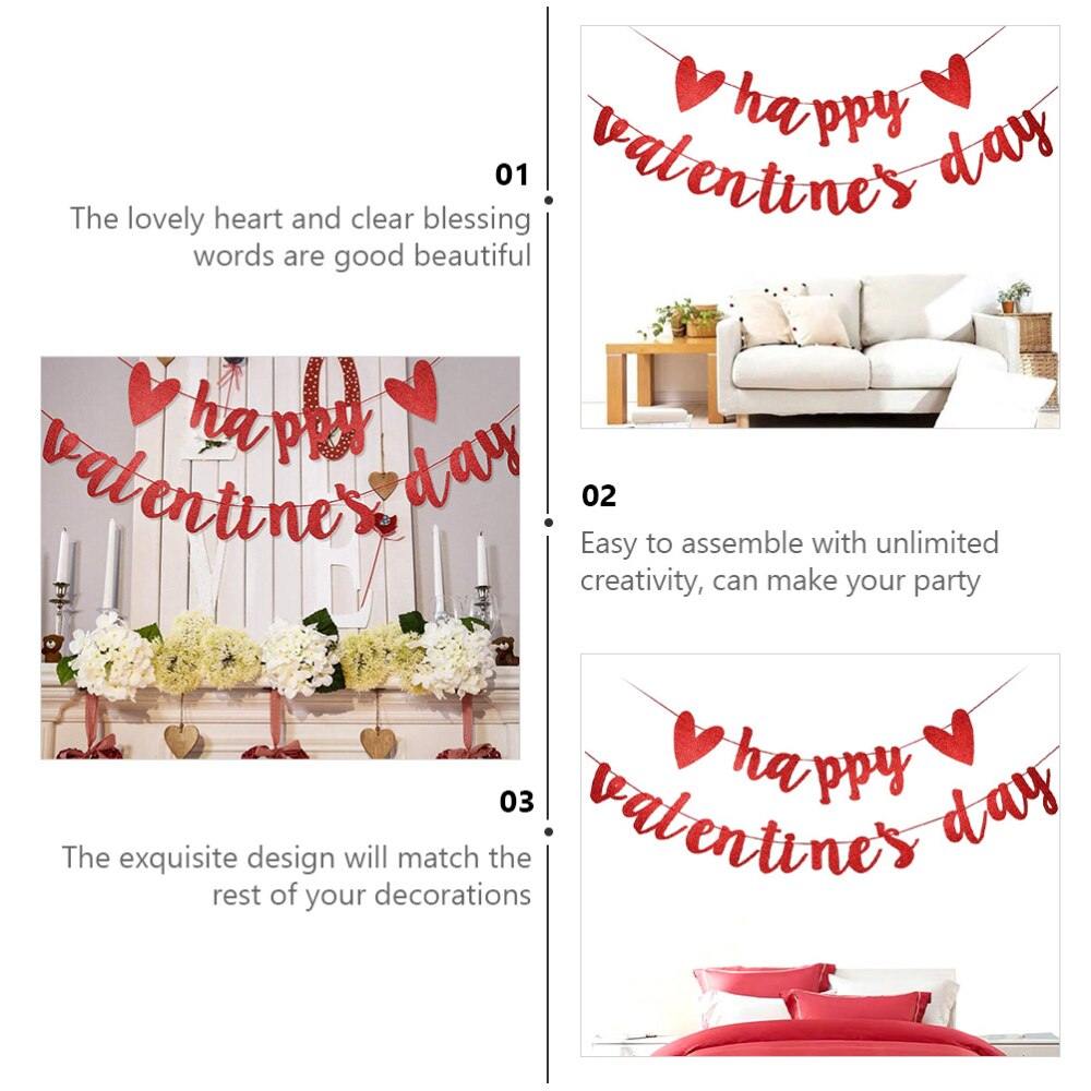 Shinny Sequin Dating Valentine’s Day Party Paper B... – Vicedeal