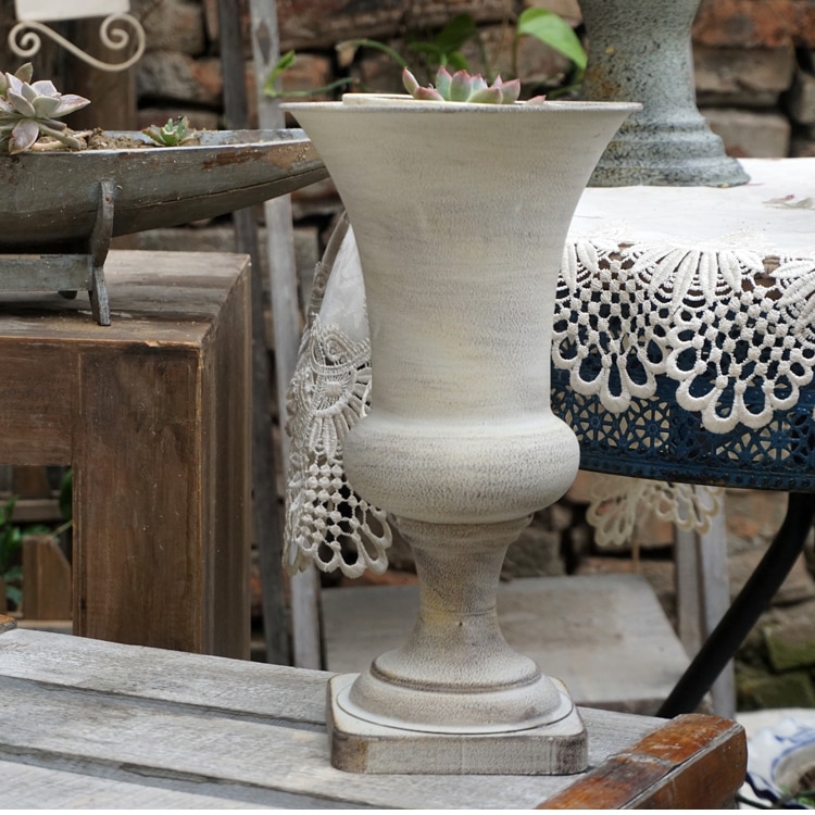 handmade vintage retro metal trophy planter pot – Vicedeal