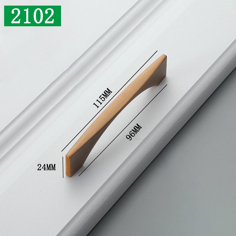 Matte Coffee Furniture Handle Retro Nordic Style K... – Grandado