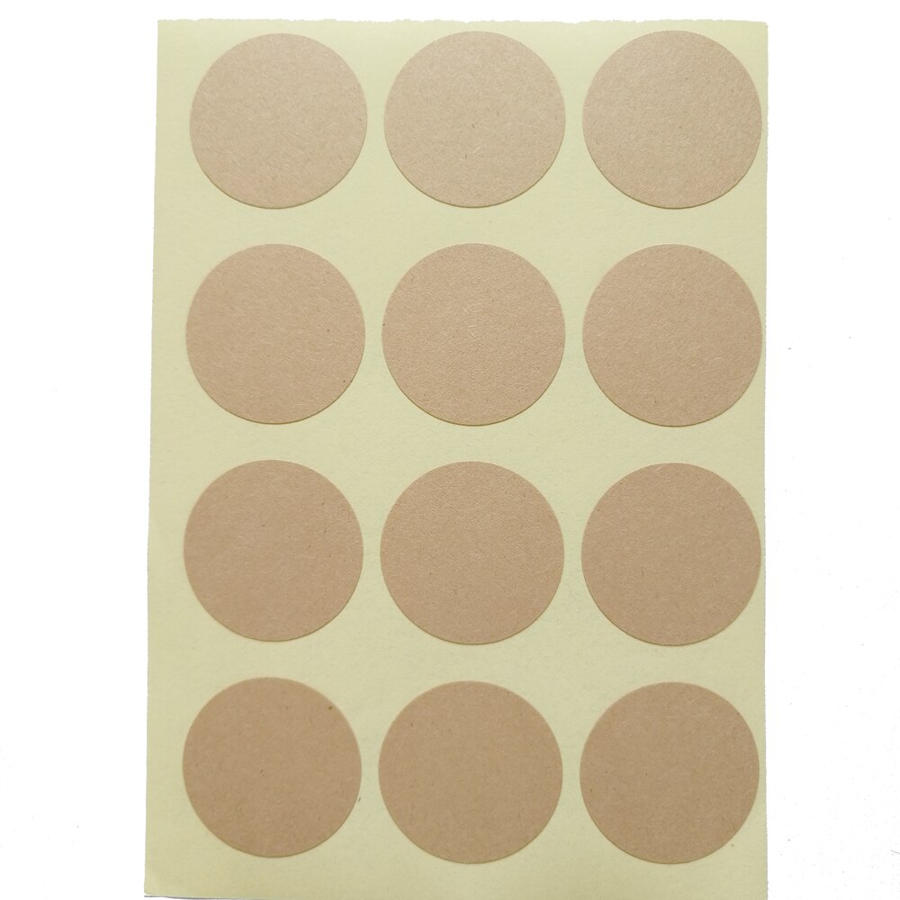 30mm DIAMETER ROUND Shape BLANK Kraft Paper Sticke... – Grandado