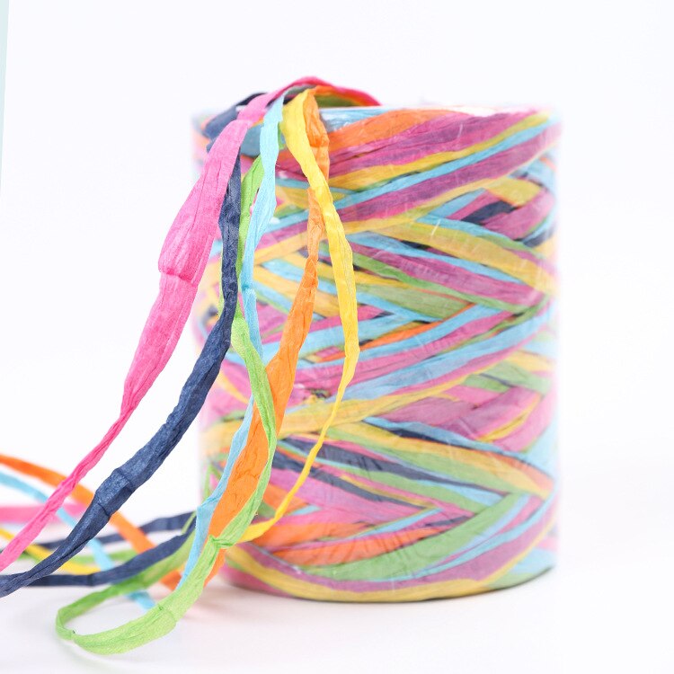 80meters Colored Raffia Ribbon Paper Raffia Ribbon... – Grandado
