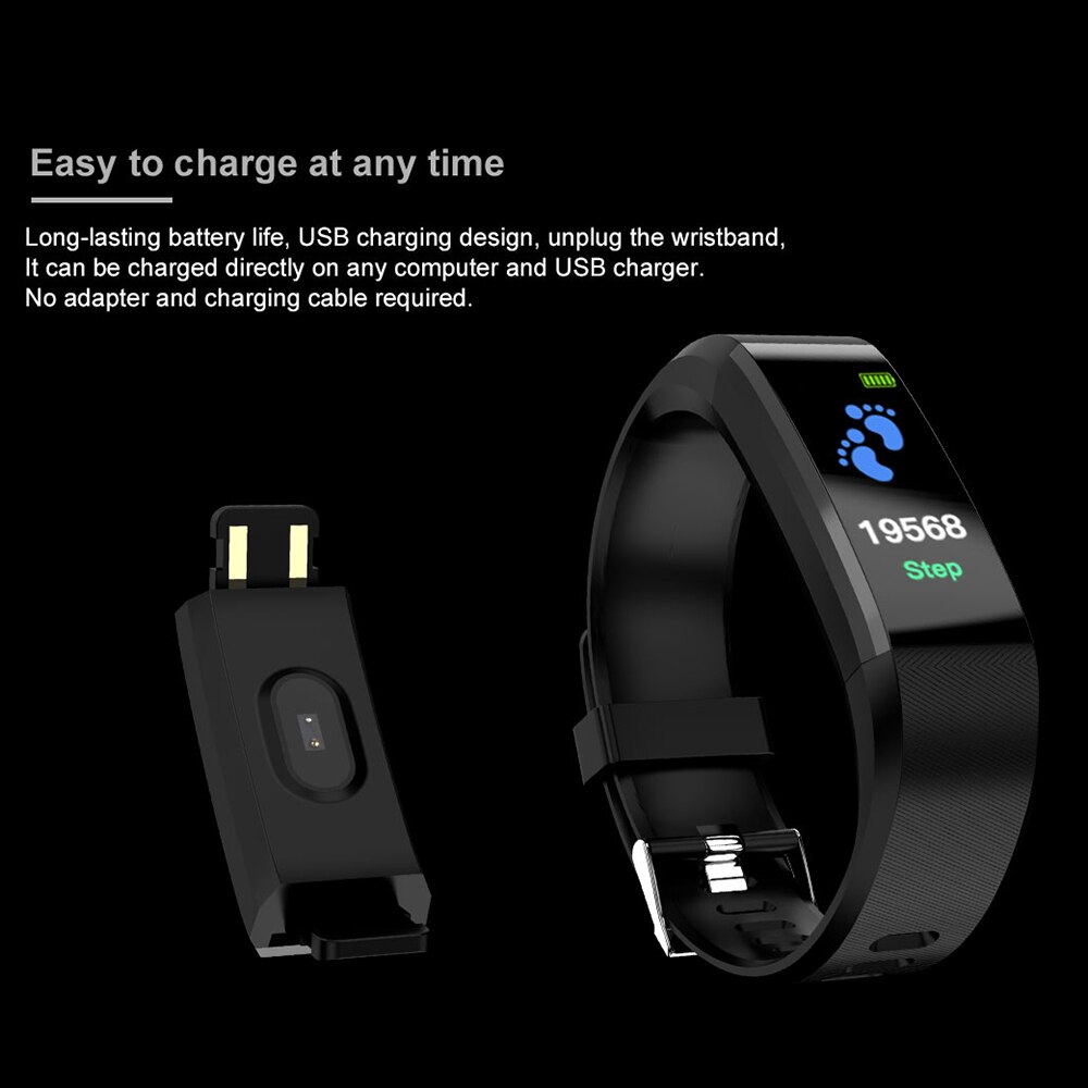115Plus Health Heart Rate Blood Pressure Smart Ban... – Grandado