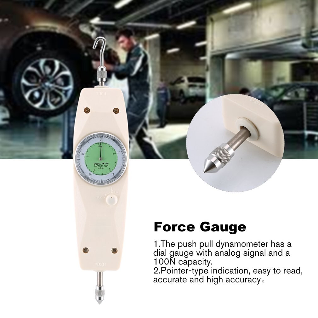 Analog Force Gauge Pointer Push Pull Tester NK-100... – Grandado