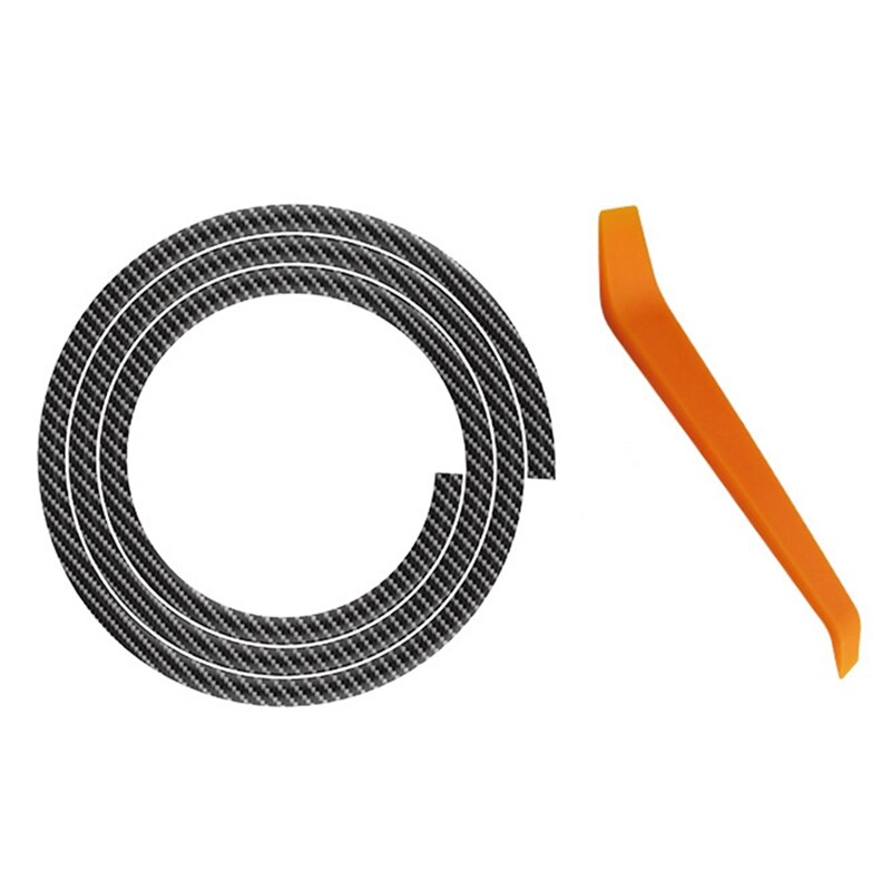 1.6M Car Universal Carbon Fiber Dashboard Edges Sealing Strip Front ...