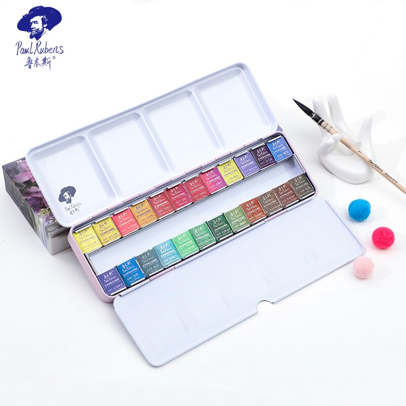 Official Paul Rubens Solid Watercolor Paint Set 24... – Grandado