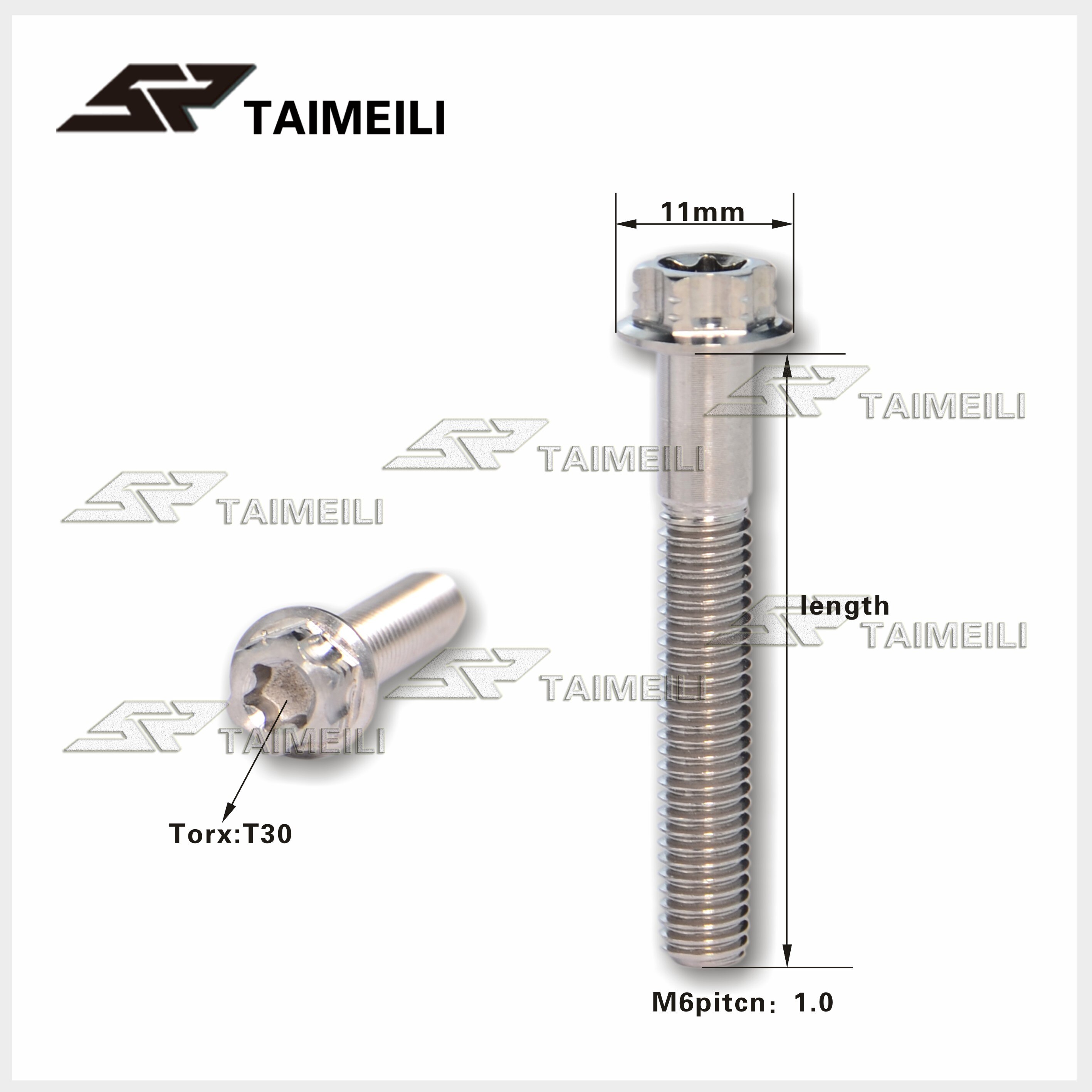 TAIMEILI Titanium screw, torx head flange screw, m... – Vicedeal