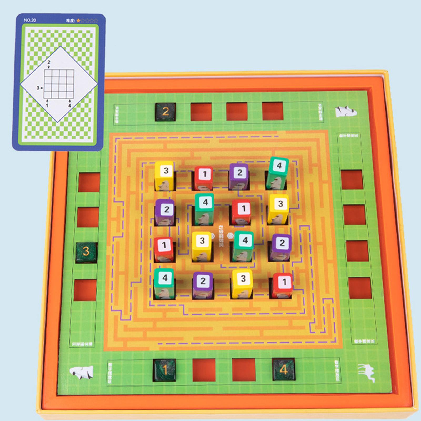 Funny Wooden Maze Math Learning for Girls Boys Kid... – Grandado