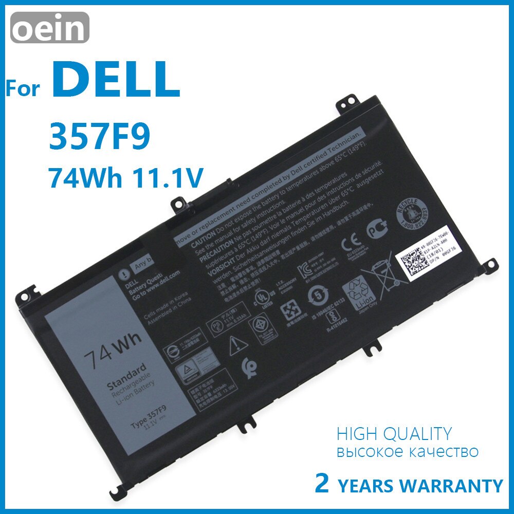 Oein Genuine 11.1V 74WH 357F9 Battery For Dell Ins... – Vicedeal