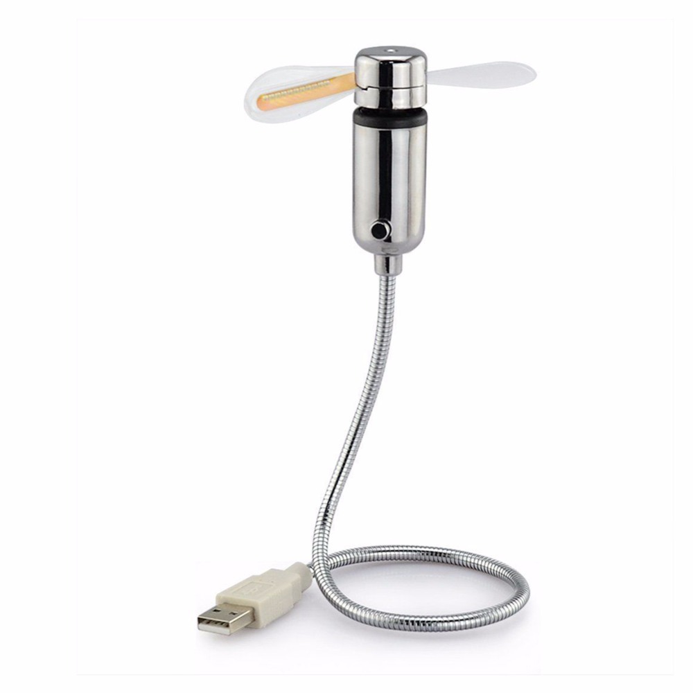 USB fans Temperature Display With LED Light Cool G... – Grandado