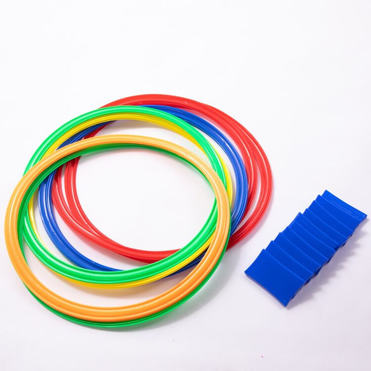 Hopscotch Ring Game - 10 Multi-Colored Plastic Rin... – Grandado