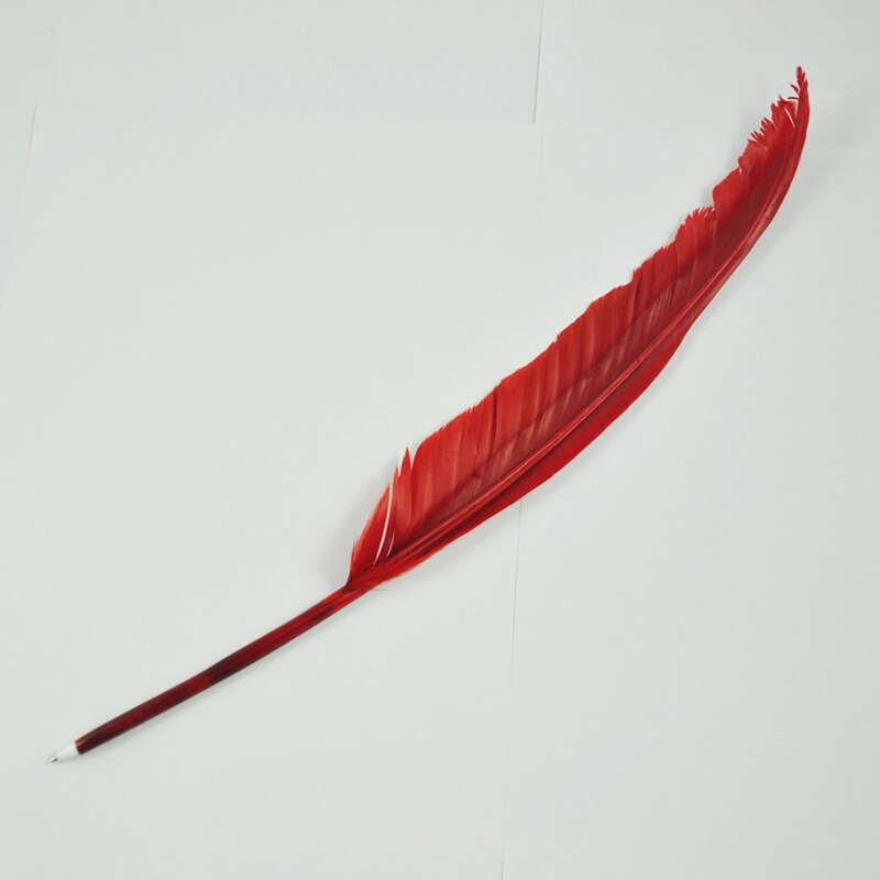 Retro Style Black Ink Red Feather Quill Ballpoint ... – Grandado