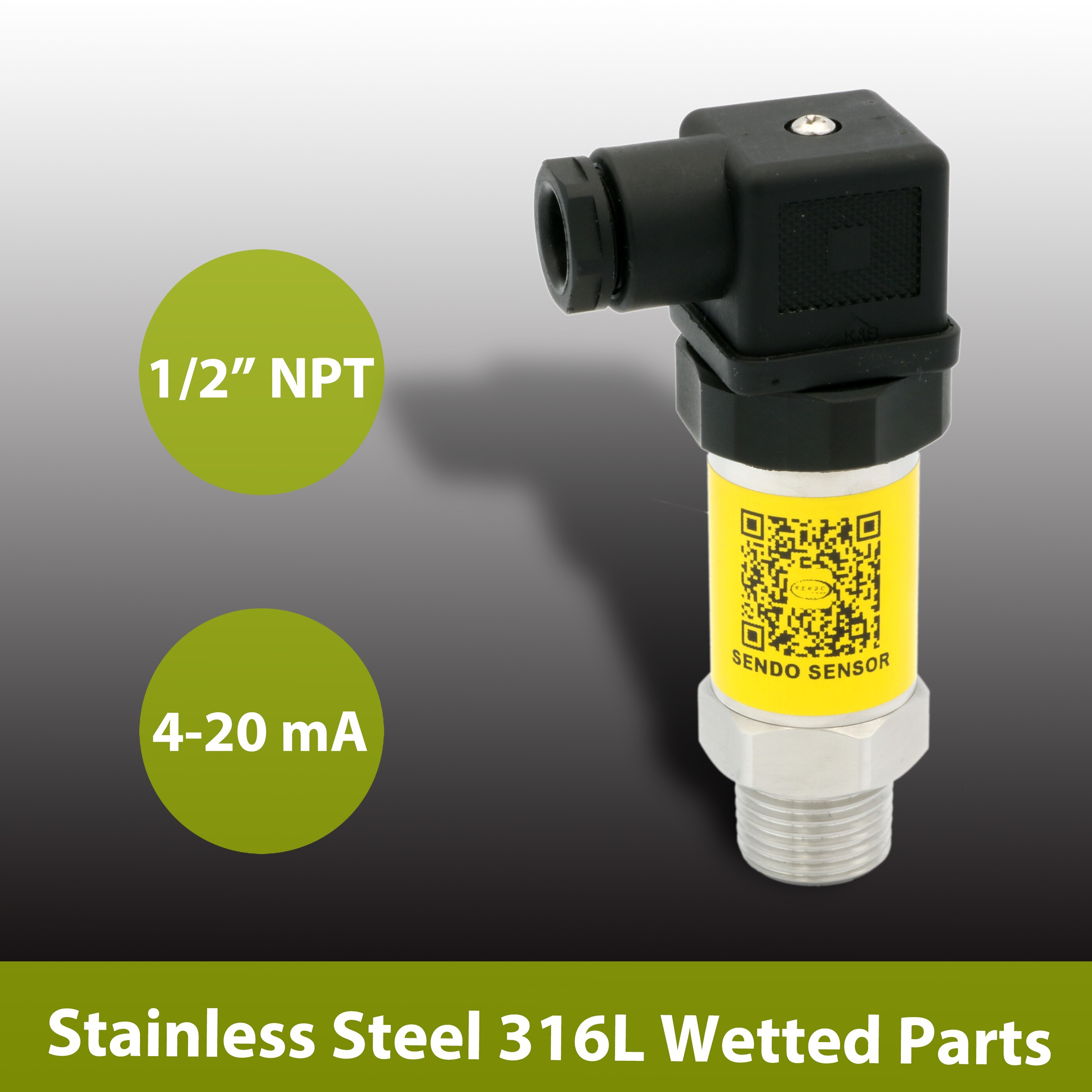 pressure sensor transmitter 4 20 mA, 1 2 npt, pres... – Grandado