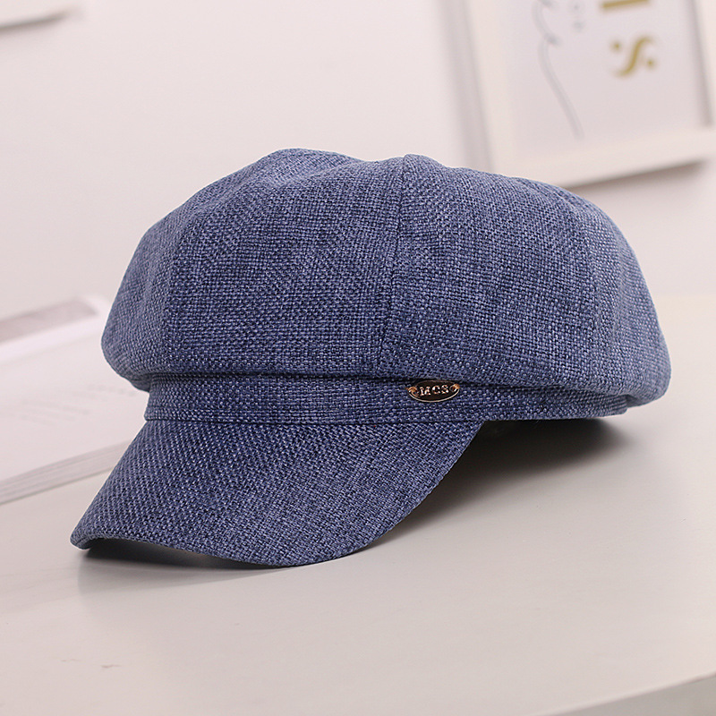 style eight-angle-cap women's England style retro-... – Grandado