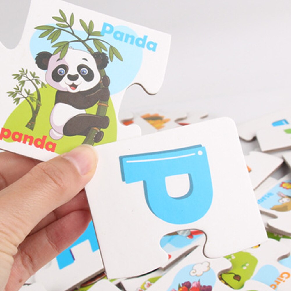 26 Uppercase ABC Cardboard Letter Matching Puzzle ... – Vicedeal