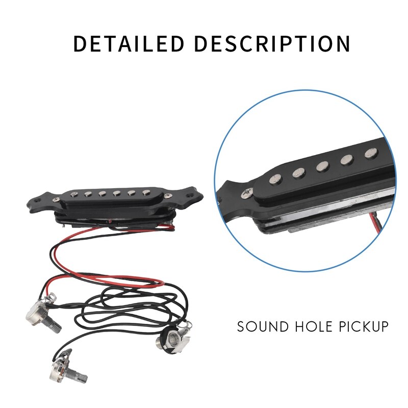 10X Magnetic Acoustic Pickup for Guitar Black – Vicedeal
