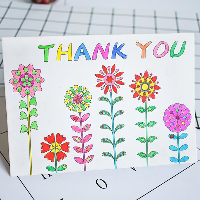 6Pcs/set Teacher's Day Small Greeting Cards Childr... – Grandado
