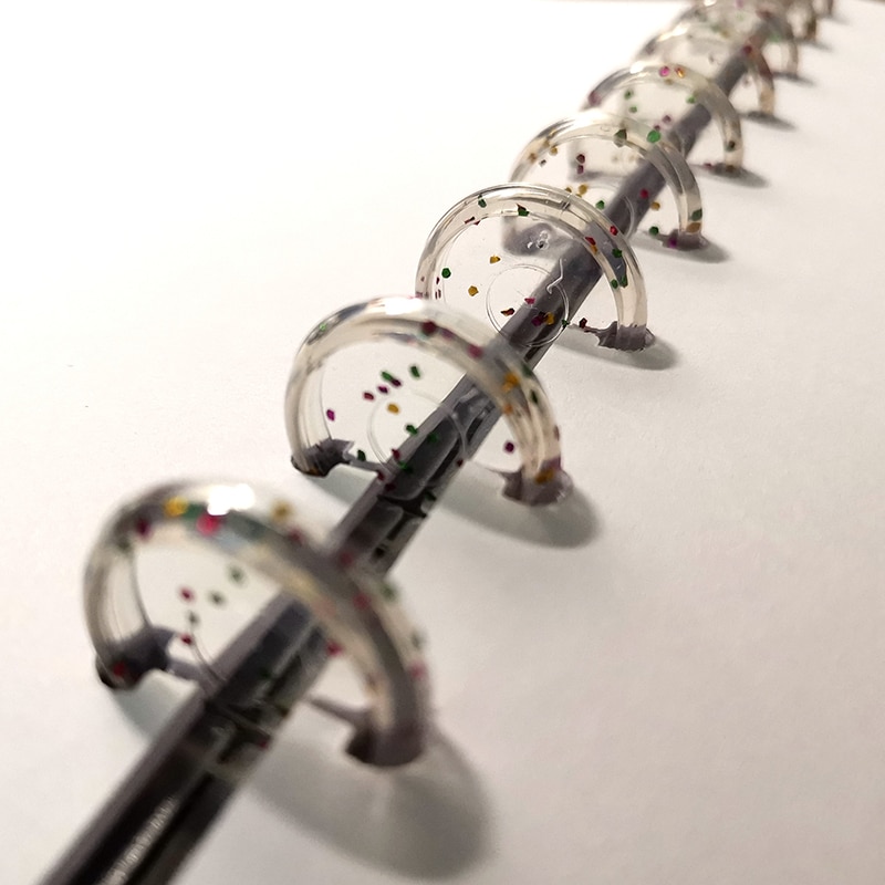 50PCS Flash Point Binding Rings Transparent Bindin... – Grandado