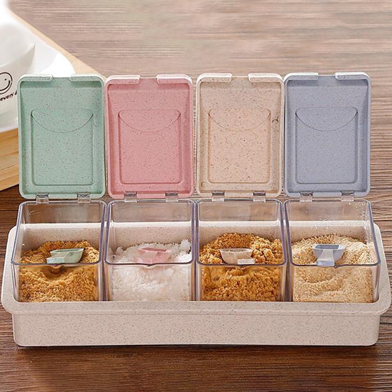 1pcs Wheat straw jar Condiment seasoning bottle se... – Grandado
