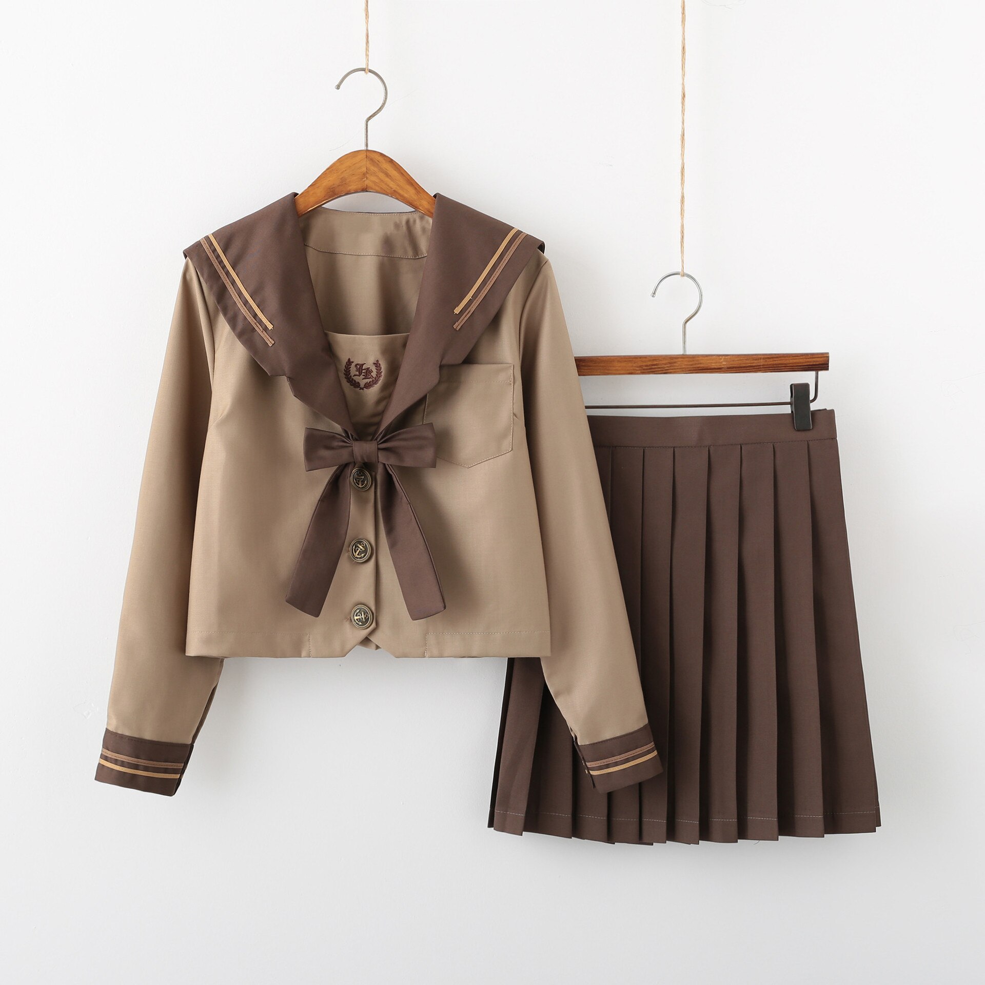 Oversized JK Uniform Girls Plus Size Embroidery Ja... – Grandado