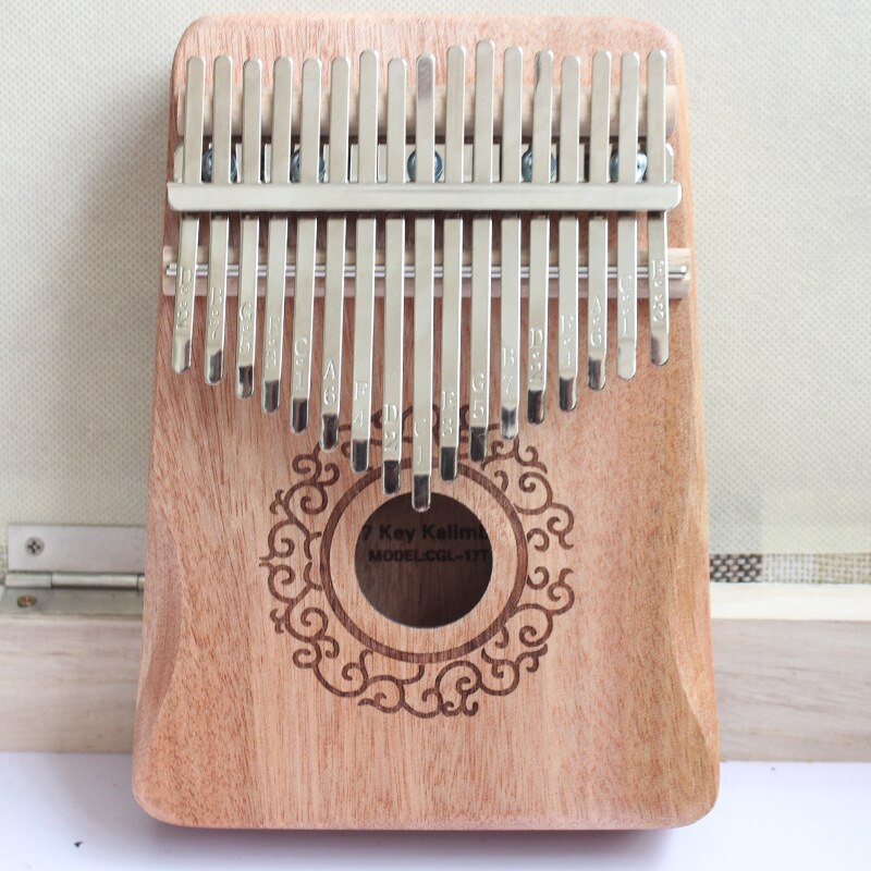 Kalimba 17 Keys Thumb Piano Wood Mahogany Body Mus... – Grandado