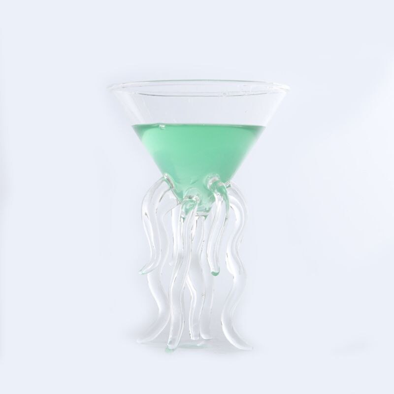 Octopus Cocktail Glass Transparent Jellyfish Glass... – Vicedeal