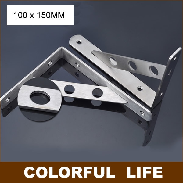 100x150mm,Thick stainless steel small Shelf bracke... – Grandado