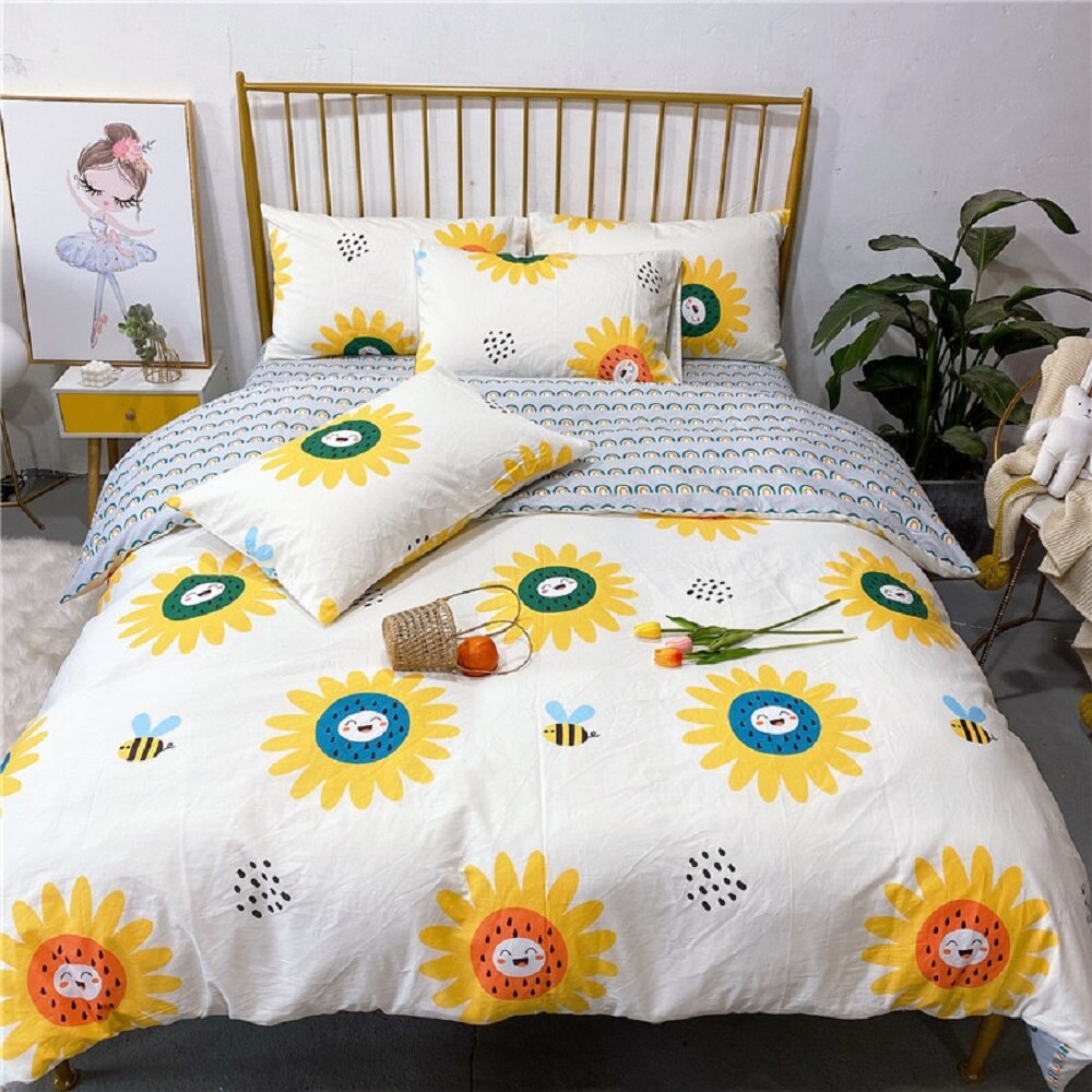 Living room quilt cover single made of washable co... – Grandado
