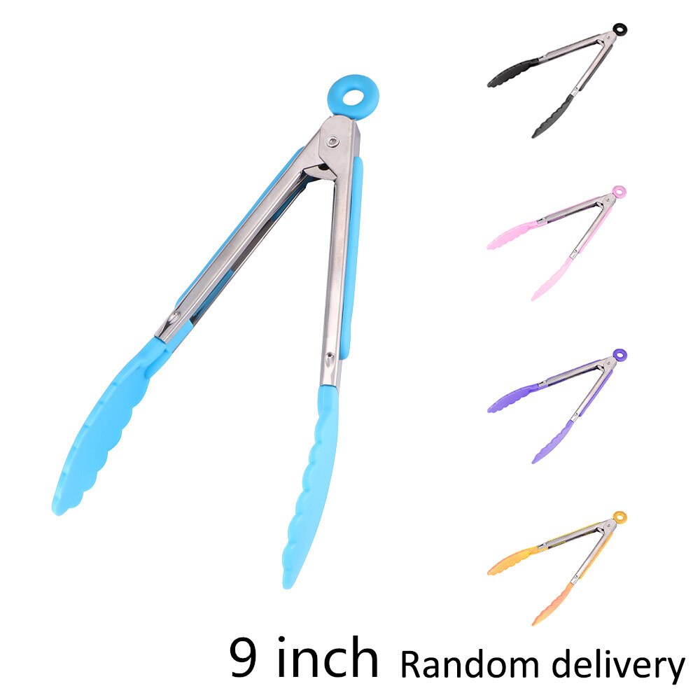 BBQ Nylon Tongs Tips Kitchen Nylon Cooking Tongs S... – Vicedeal