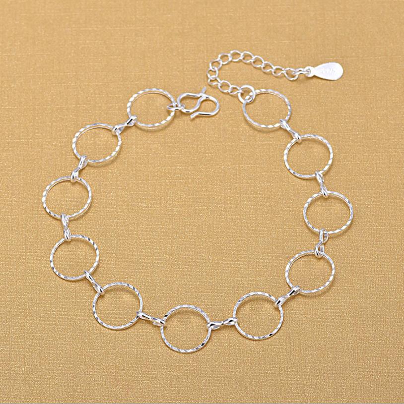 TJP Simple Silver 925 Women Bracelet Jewelry Charm... – Grandado