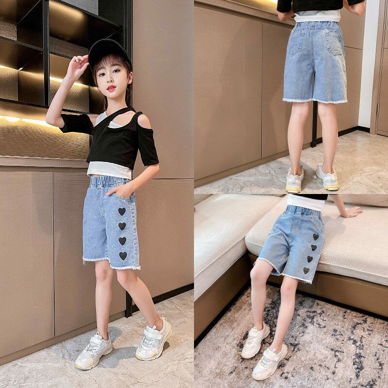 Summer Girls Baby Shorts for Toddler Teenage Jeans... – Grandado