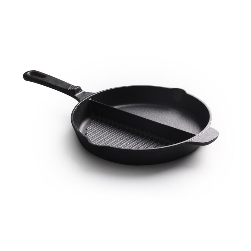 25cm Cast Iron Frying Pan Steak Frying Pan Uncoate... – Grandado