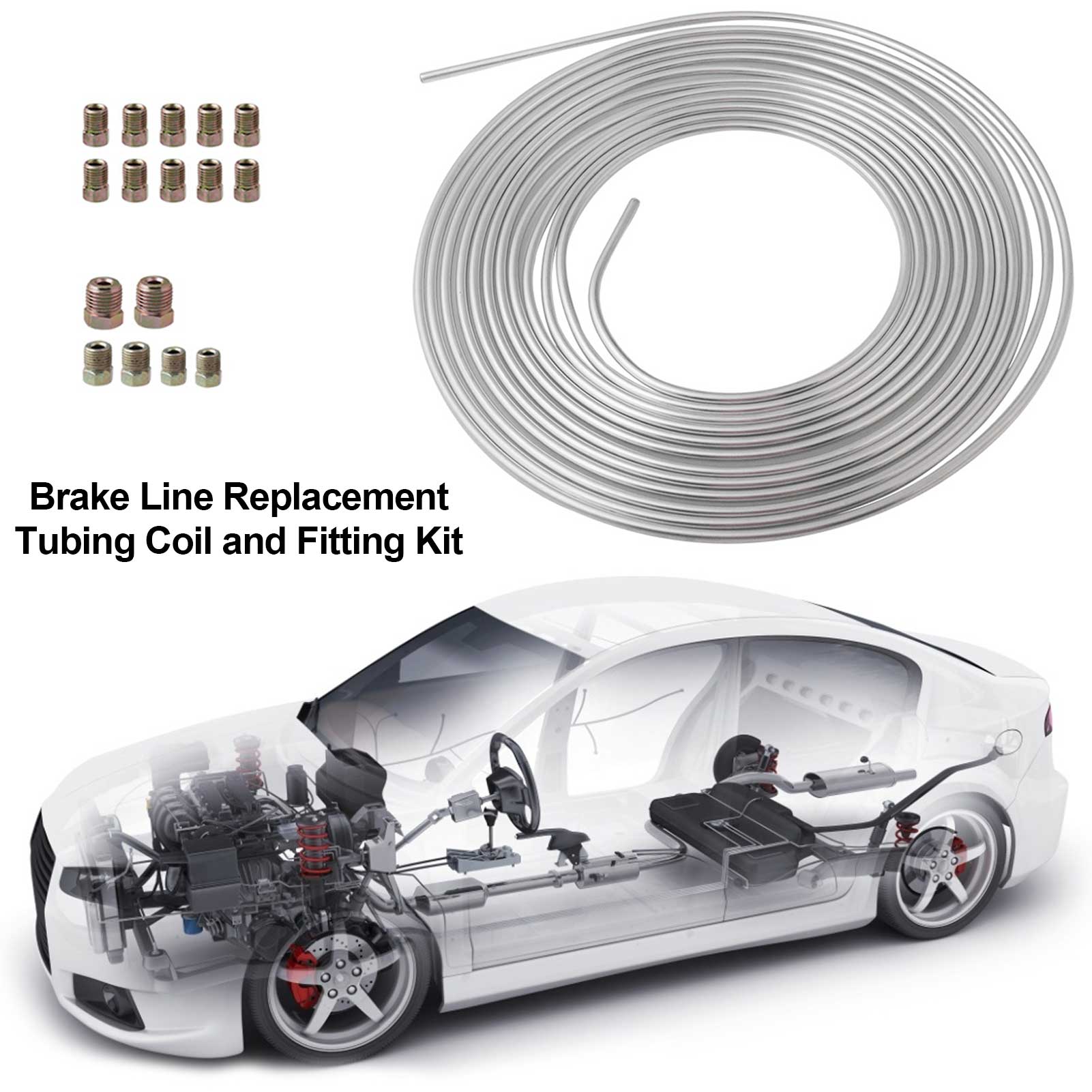 Universal Car Brake Line Replacement Tubing Coil a... – Grandado